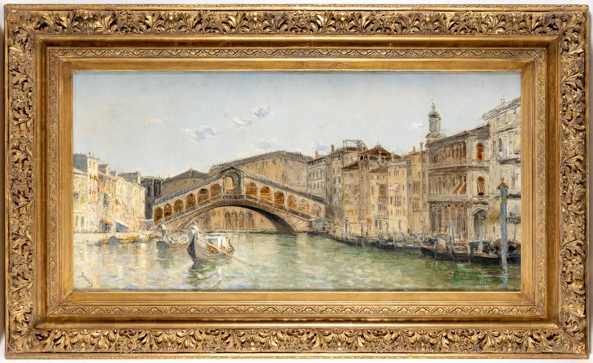 Frank Myers Boggs Huile sur toile Venise du Pont du Rialto vers 1890 ...