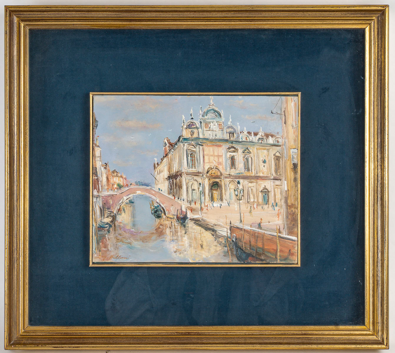 Serge Belloni (1925-2005) - Venise Vue de l’Hôpital San Giovanni Huile ...